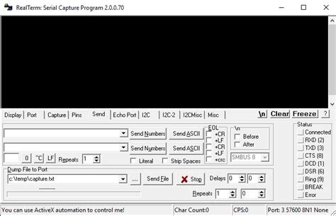 Can Putty Be Used To Send Serial Data From The Pc To The Pic How
