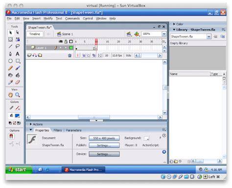 Shape Tween Di Flash Departemen Fisika Fmipa Um