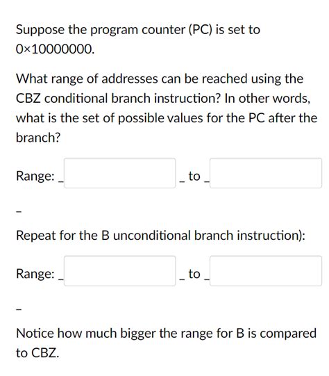 Solved Suppose The Program Counter Pc Is Set To