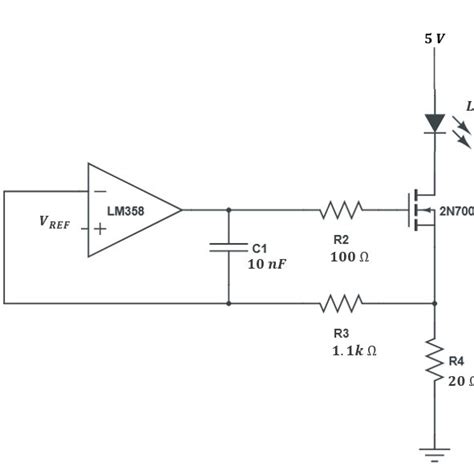 Constant Current Sink Used To Feed The Excitation LED Download Scientific Diagram
