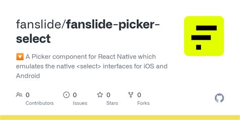 Github Fanslidefanslide Picker Select 🔽 A Picker Component For React Native Which Emulates