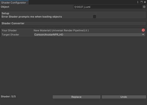 avatar shader conversion