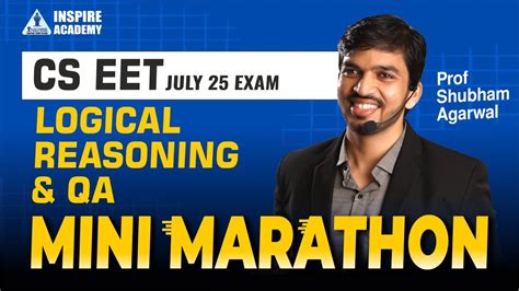 Cseet Marathon Logical Reasoning And Qa July 25 Exam Prof Shubham