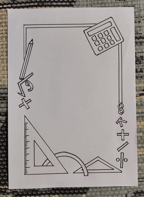 Maths Chart Border Ideas