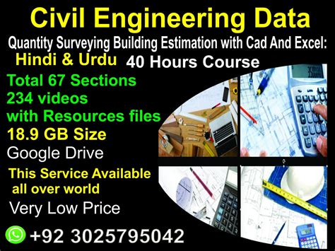 Civil Files Quantity Surveying Building Estimation With