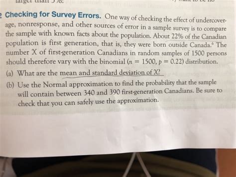 Solved Checking For Survey Errors One Way Of Checking The