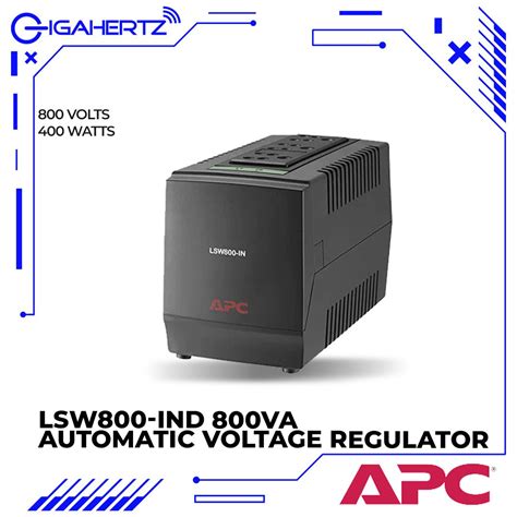 Apc Lsw800 Ind 800va Automatic Voltage Regulator Gigahertz