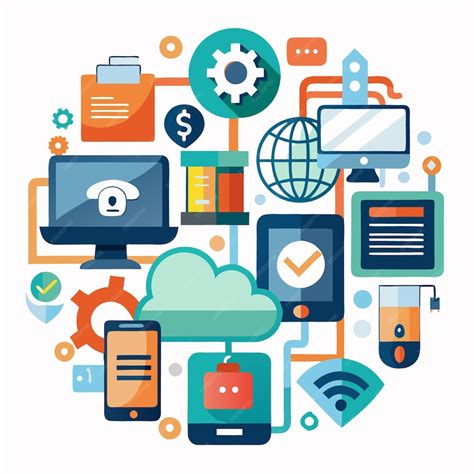 Connected Devices With Cloud Computing For Network Data And Technology Concept Premium Ai