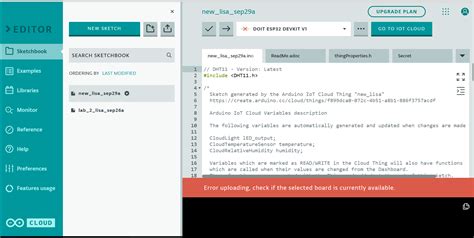 Error Uploading Check If The Selected Board Is Currently Available 3rd Party Boards Arduino