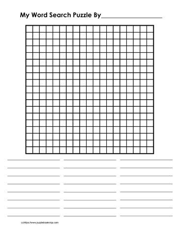 Word Search Puzzle Grid