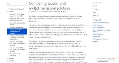 Richard Lees On Bi Multidimensional And Tabular Compared