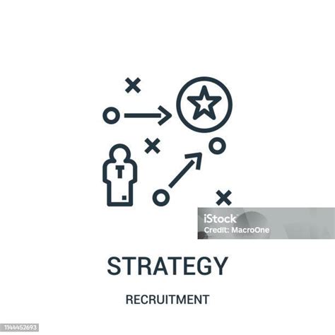 모집 컬렉션에서 전략 아이콘 벡터입니다 얇은 라인 전략 개요 아이콘 벡터 일러스트 레이 션입니다 그래프에 대한 스톡 벡터 아트 및 기타 이미지 Istock