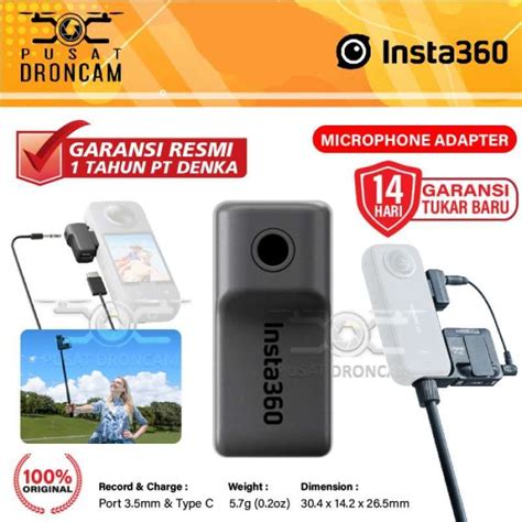 Promo Insta360 One X3 Mic Adapter Insta 360 Microphone Adapter Resmi Diskon 23 Di Seller