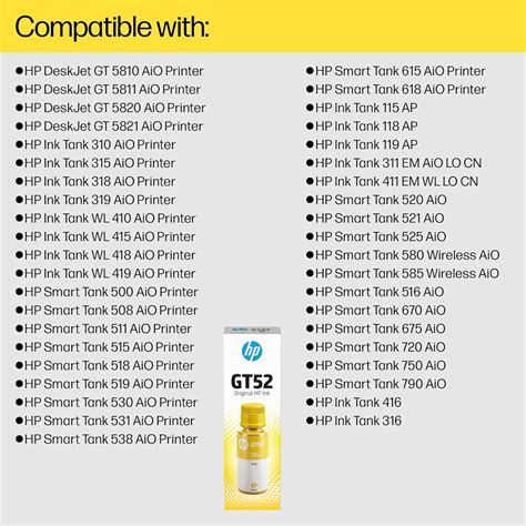 Hp Gt Ml Yellow Original Ink Bottle