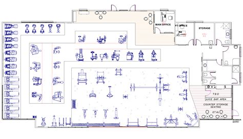 Gym Floor Plan Design Dwg File Artofit
