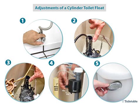 Adjusting A Toilet Float Ballcock Cylinder Floats