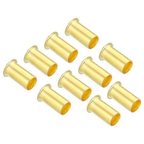 Uxcell 74mm Tube Od Brass Compression Insert Ferrules Brass Ferrule Fitting 30 Pack