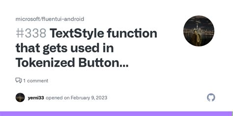 Textstyle Function That Gets Used In Tokenized Button Doesnt Exists