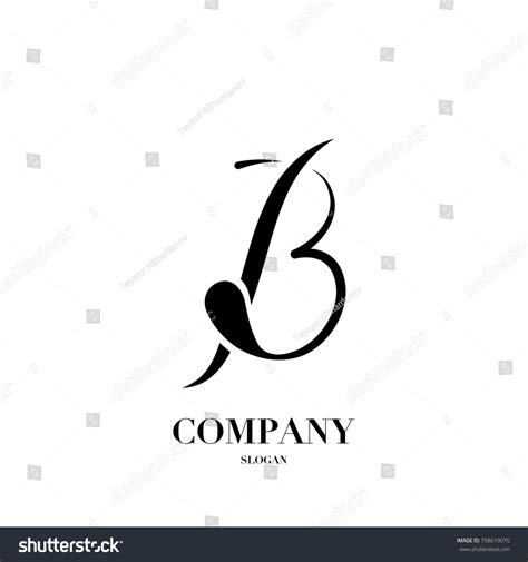 추상 문자 B 로고 디자인 벡터 스톡 벡터로열티 프리 758619070 Shutterstock
