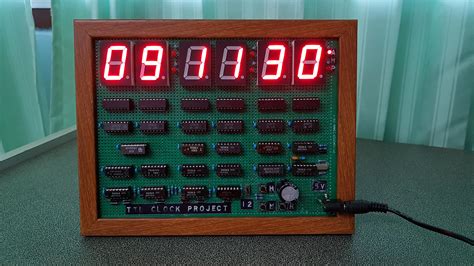 Just Completed My 24 12 Hr Ttl Clock Still Have To Improve On Its Accuracy Electronics