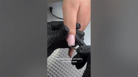 Мусаешьс рисовать френч маникюр Nail ногти дизайнногтей Youtube