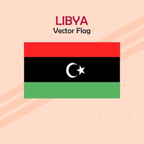 Premium Vector Libya Vector Flag Lines And Stock