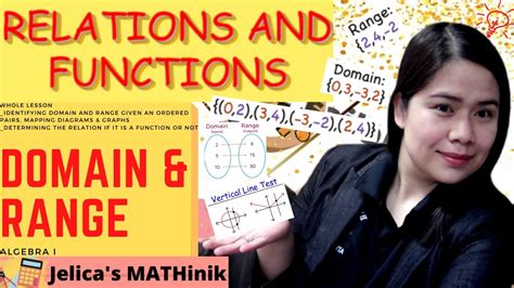 Domain And Rangerelation And Functionsfull Lessongiven An Ordered Pairsmapping Diagrams