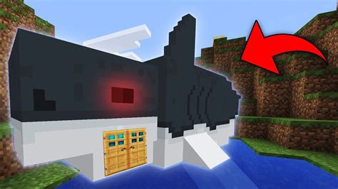 Minecraft How To Build A House In A Shark Live Inside A Shark