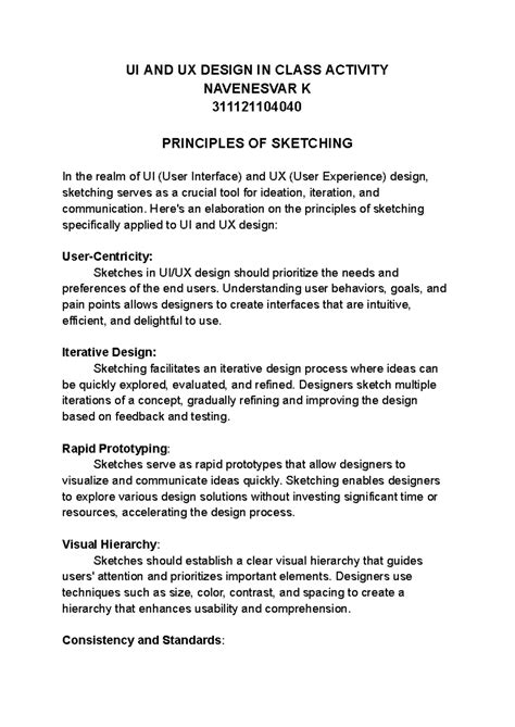 Ui Ux In Class Activity Ux Design Focuses On The Overall Experience