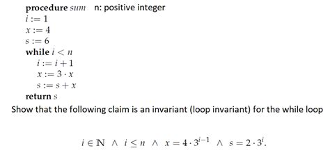 Solved Procedure Sum N Positive Integer 1 1 L S 6 Whilei