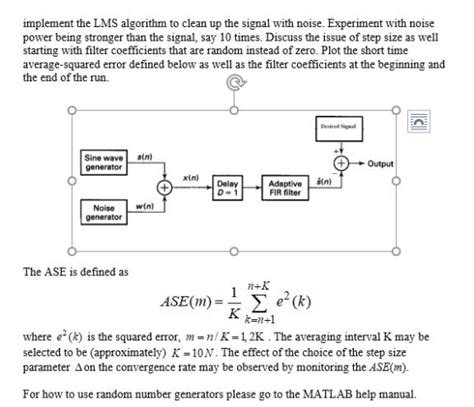Lms Project Using The Notes Discussed In Class Implementing The Lms
