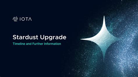 Iota Stardust Upgrade Iota News