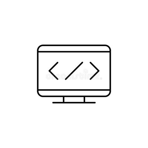Coding Icon Element Of Simple Web Icon Thin Line Icon For Website