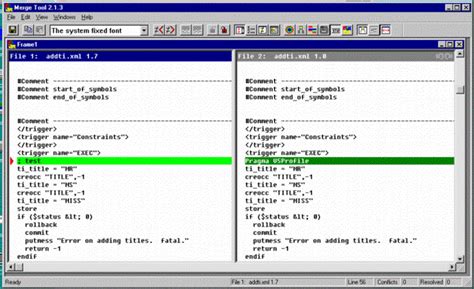finding the differences in versions using pvcs version manager