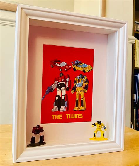 Transformers Frame Featuring Sideswipe And Sunstreaker Etsy