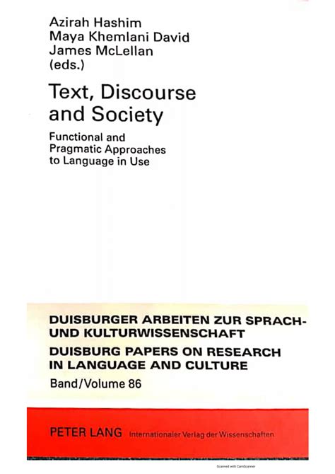 Pdf Spoken Discourse Analysis