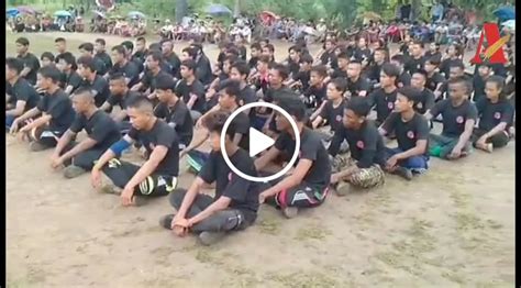 တွေ့ရာသချိုင်းဓားမဆိုင်းပြောက်ကျားတပ်ဖွဲ့ မှ အပတ်စဥ် ၄ သင်တန်းဆင်းပွဲကို ရဲဘော်၊ရဲမေများ ၁၁၇ ဦး