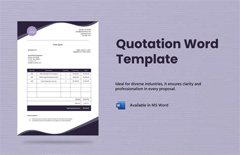Vehicle Quotation Templates In Word To Download