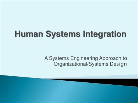 ppt human systems integration powerpoint presentation free download
