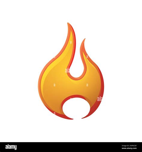 Game UI Asset Gaming User Interface Fire Icon Vector Illustration