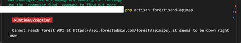 Cannot Reach Forest Api At Forestapimaps Help Me Forest Admin