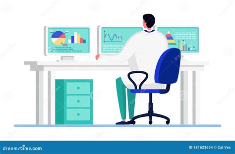 Scientist People In Innovation Laboratory Vector Illustration Cartoon