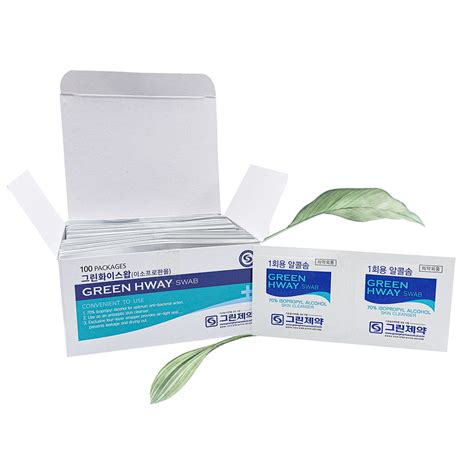 그린제약 국내생산 그린제약 알콜스왑 일회용 알콜솜 100매입 3개5개 위시버킷