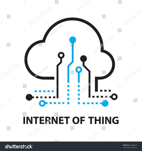 Stock Vector Cloud Iot Internet Of Things Icon And Symbol 510828820