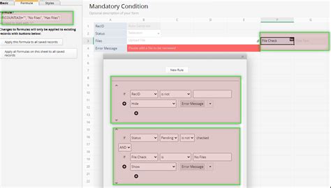 conditional mandatory support ragic community