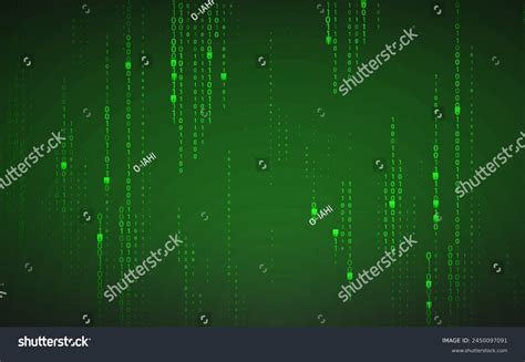 Binary Code Background Digital Technology Style Stock Vector Royalty Free 2450097091