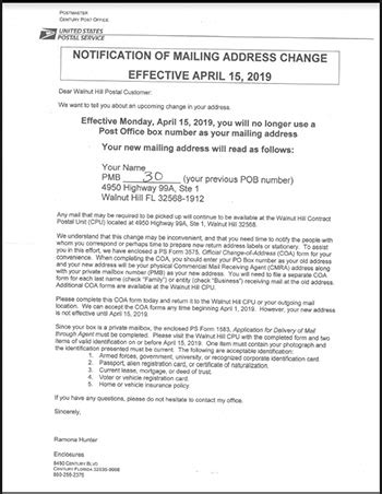 Usps Change Address Masanewsletter