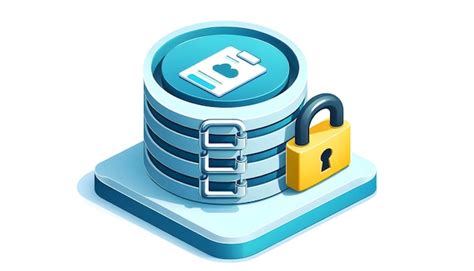 3d Flat Vector As Secure Database Icon With A Database Symbol And Lock Concept As Vector