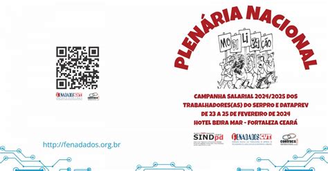 PlenÁria Nacional De Campanha Salarial 20242025 Dos Fenadados