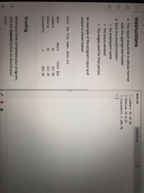 solved programming exercise 4 12 instructions data txt